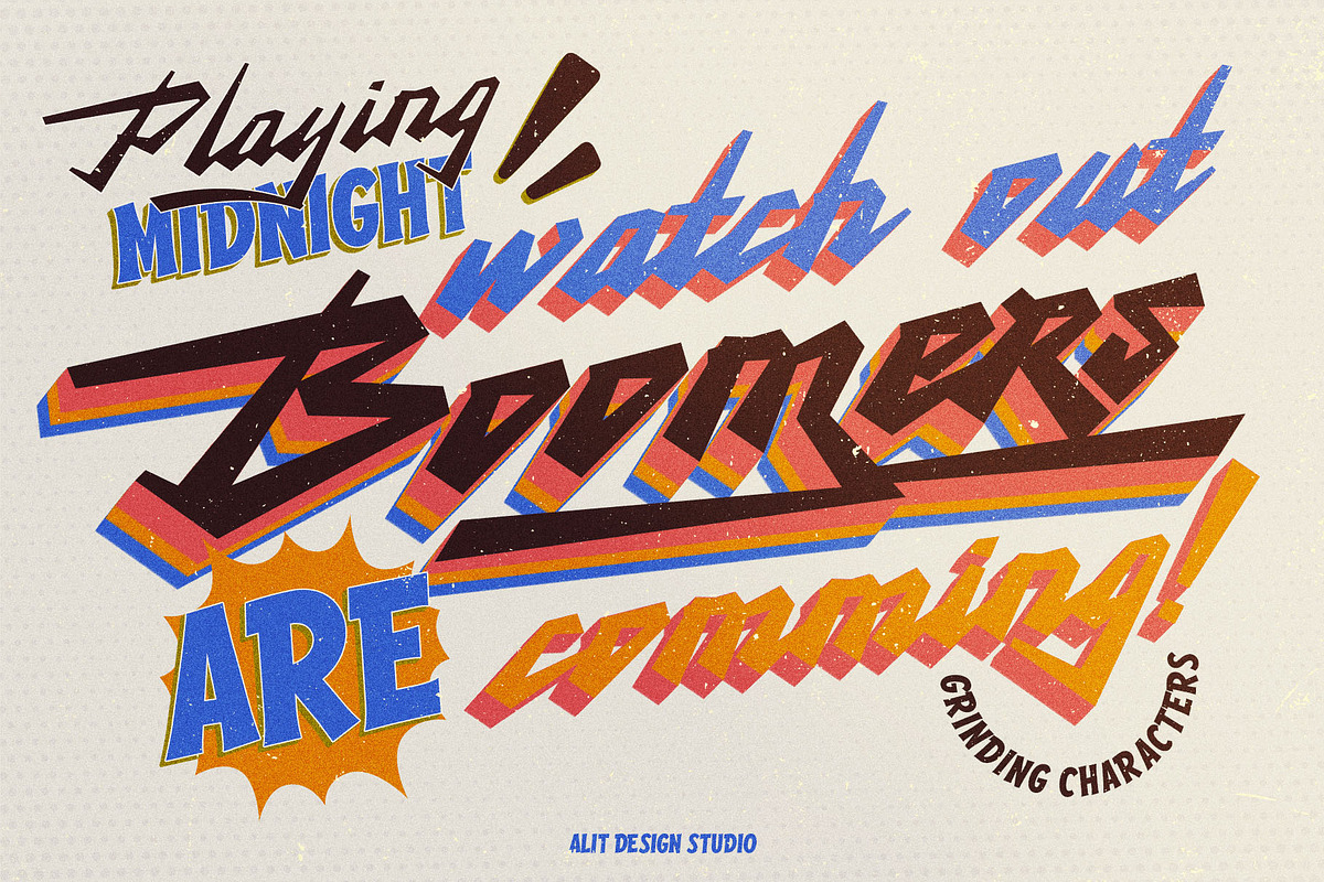 Handrich Typeface, a Script Font by alit design