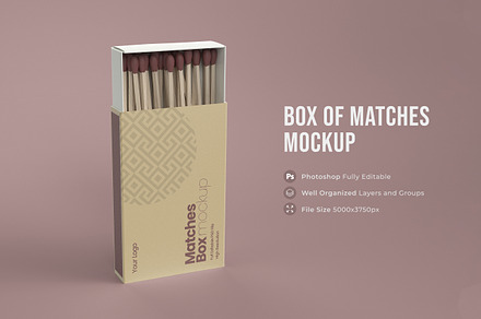 Match Box Mockup