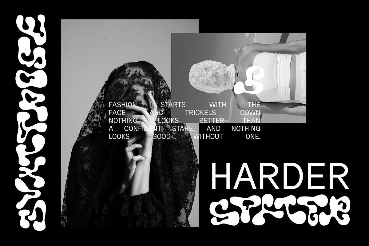 Liquid Type: Wetris Display Font, a Font by That That Creative