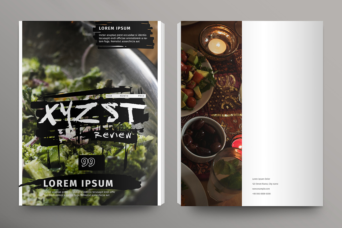 Gourmet Restaurant Magazine Set, a Templates & Theme by wavebreak