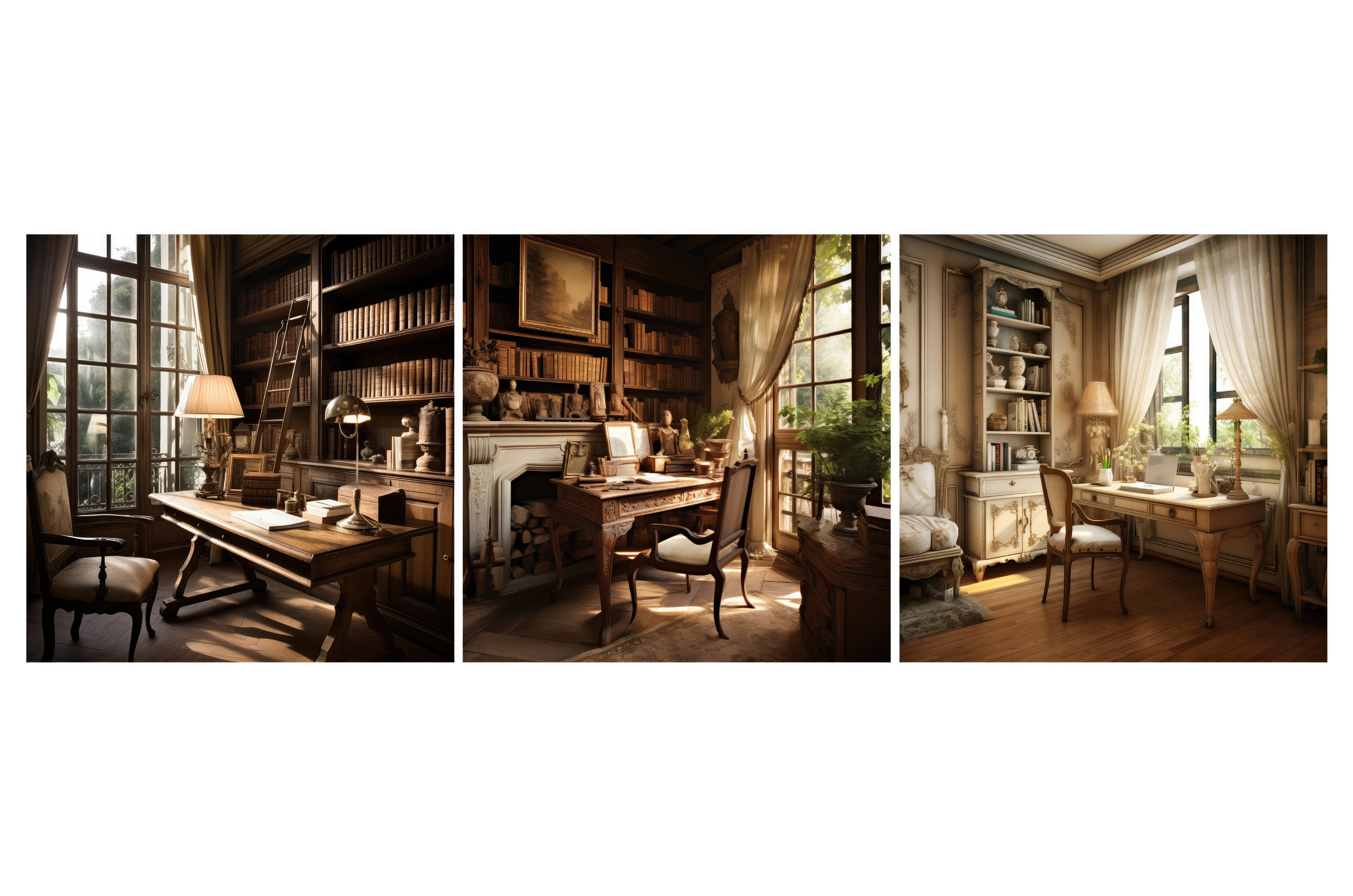 rustic french country study room, an Arts & Entertainment Photo by ...