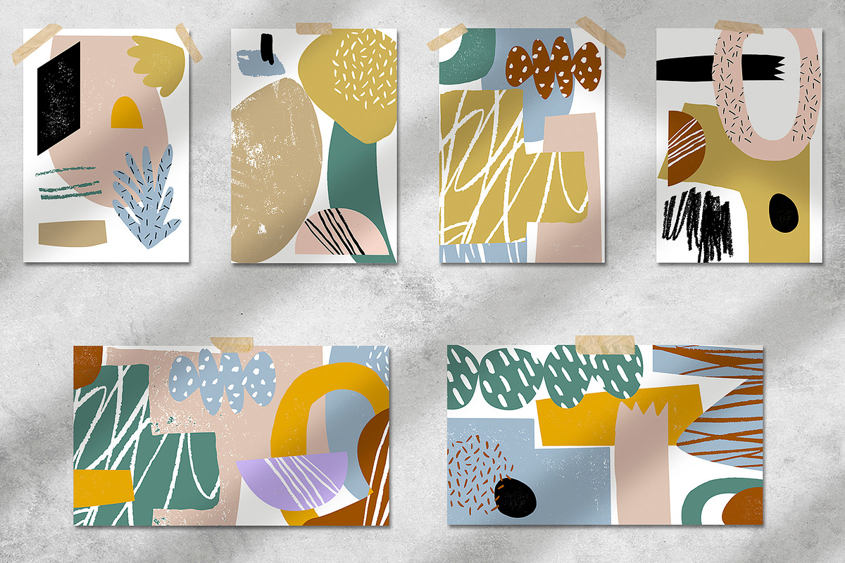 Abstract art cutouts