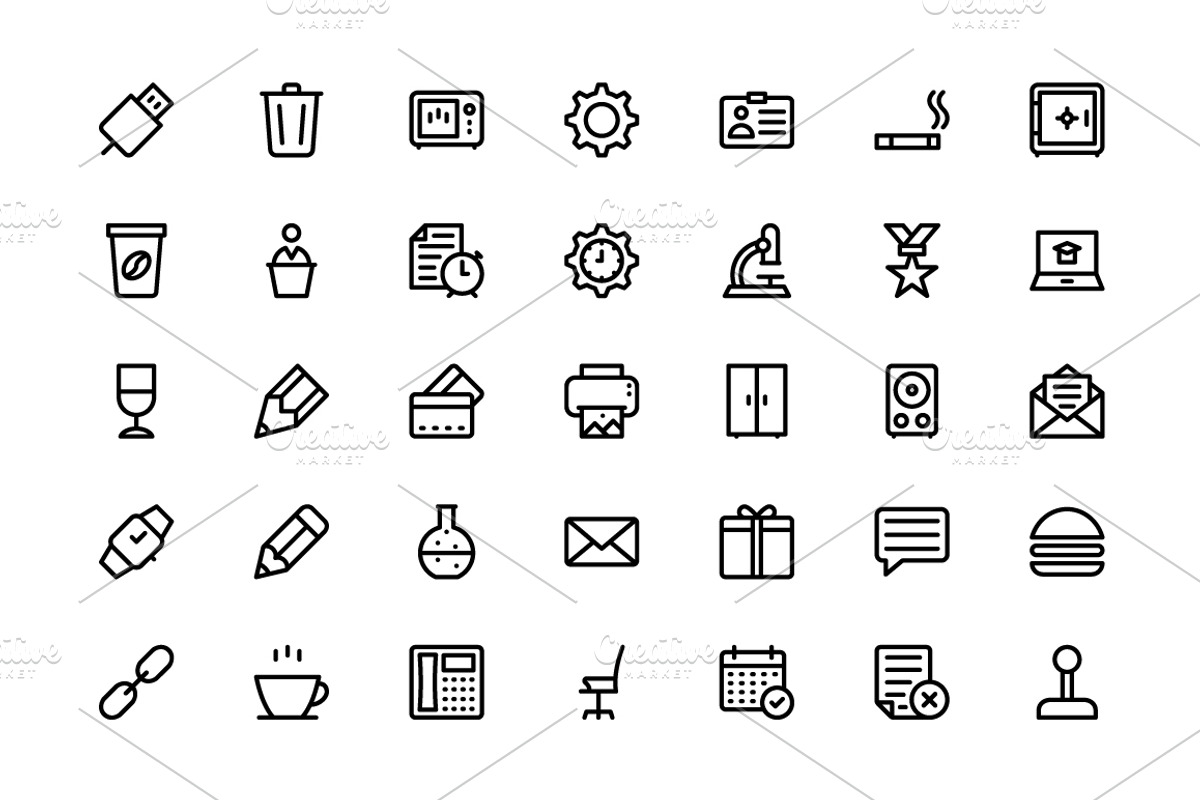 175+ Cute Education Vector Icons, an Outline Icon by Prosymbols