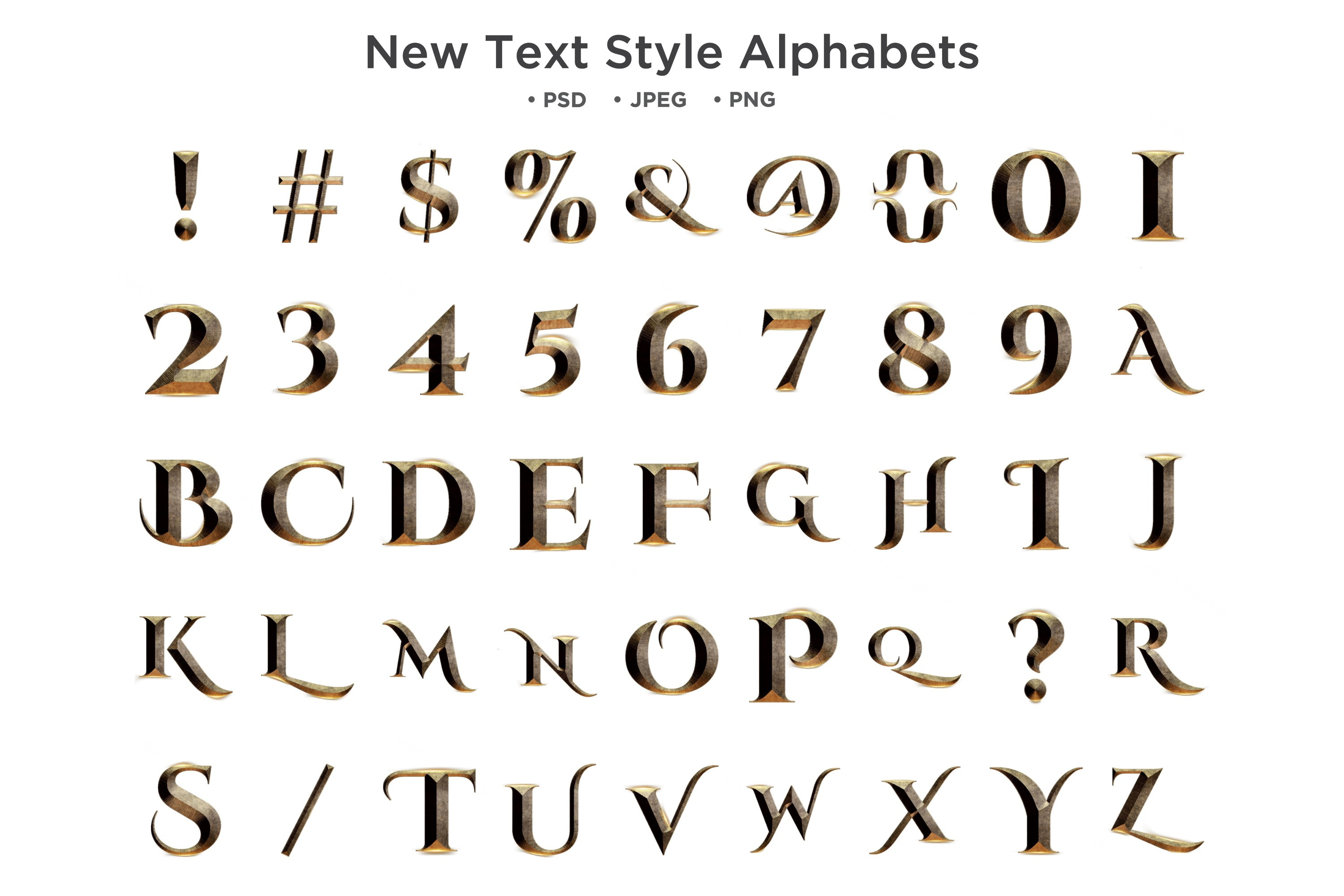 New Text Style Alphabet Abc Typograp, a Layer Style Add-On by shahsoft