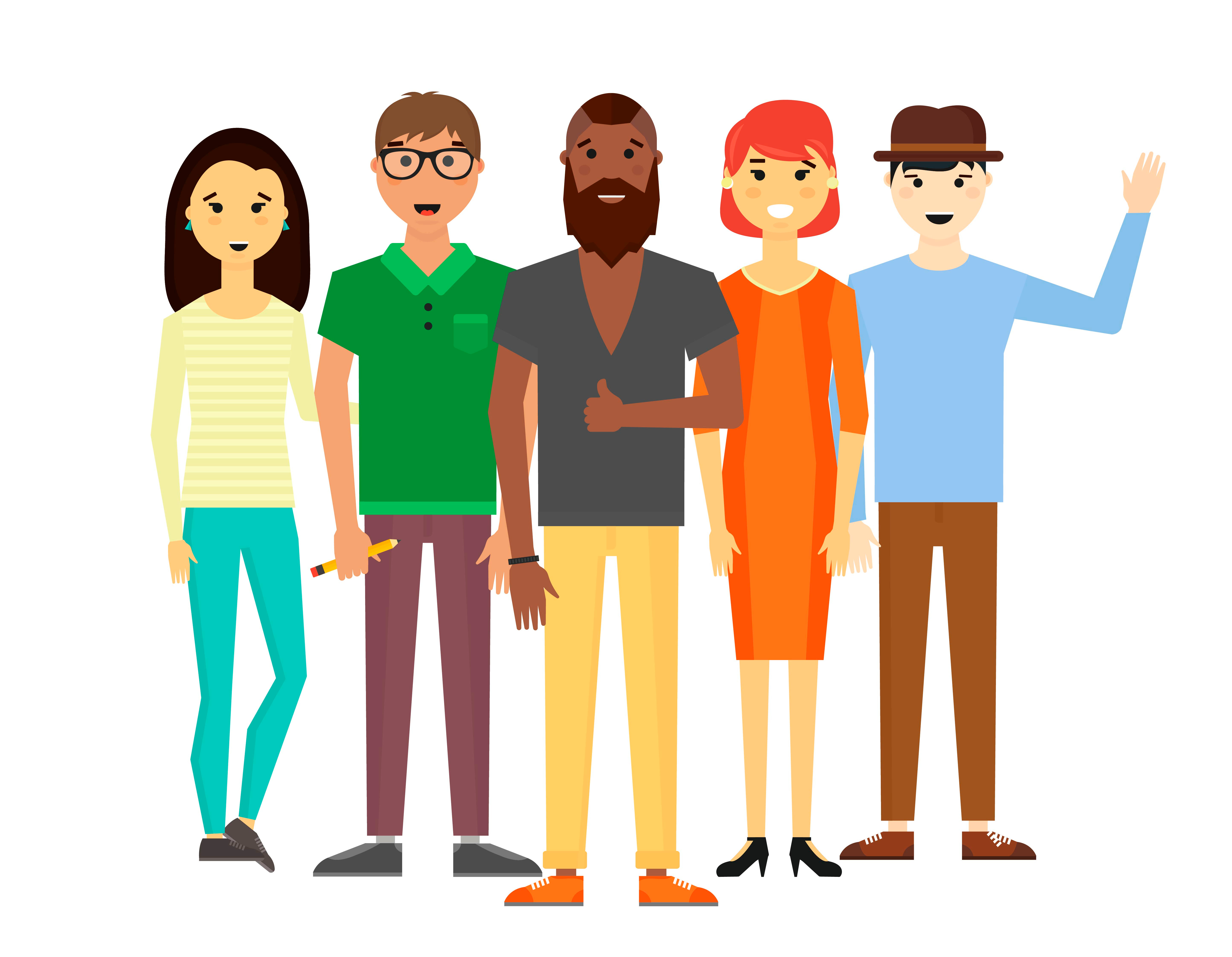 Business team people vector, a Person Illustration by ...