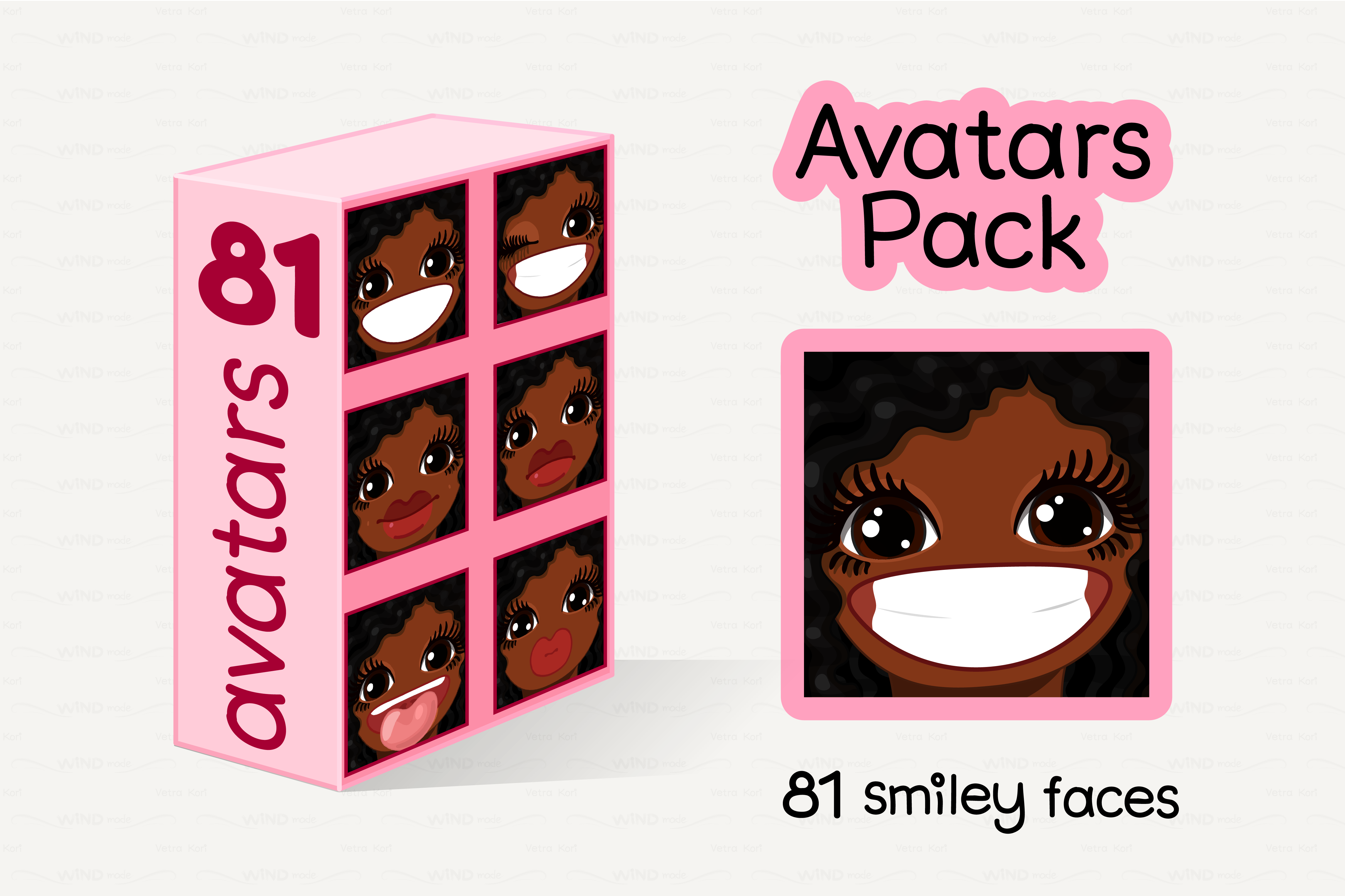 ♥ vector Avatars Pack 81, an Emoji Icon by WINDmade
