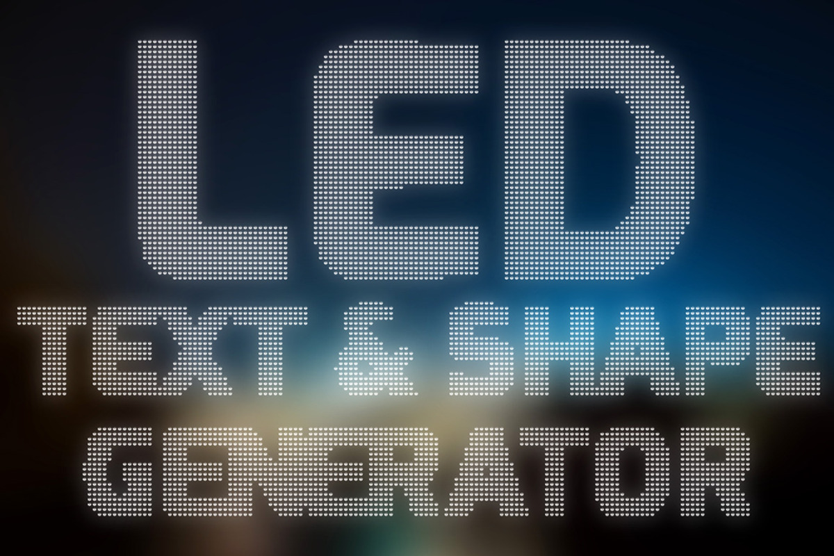 Led Text & Shape Creator, an Action Add-On by Creative Graphics
