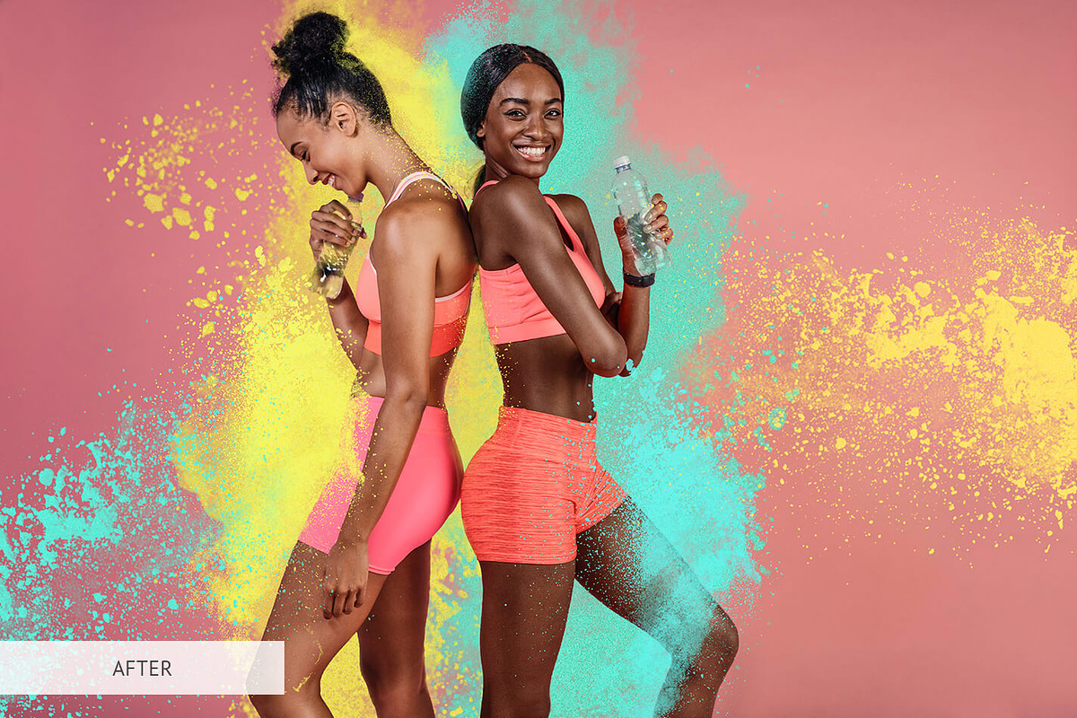 Color Powder Overlays Photoshop, a Plug-in Add-On by FixThePhoto