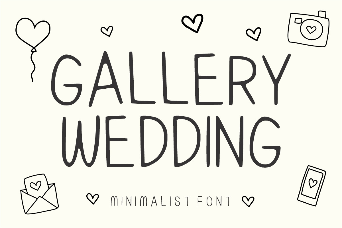 Gallery Wedding Handrawn font, a Handwritten Font by Infinity art Studio