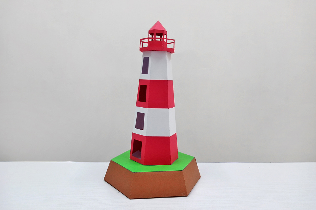 DIY Lighthouse - 3d papercraft, a Templates & Theme by PAPER amaze