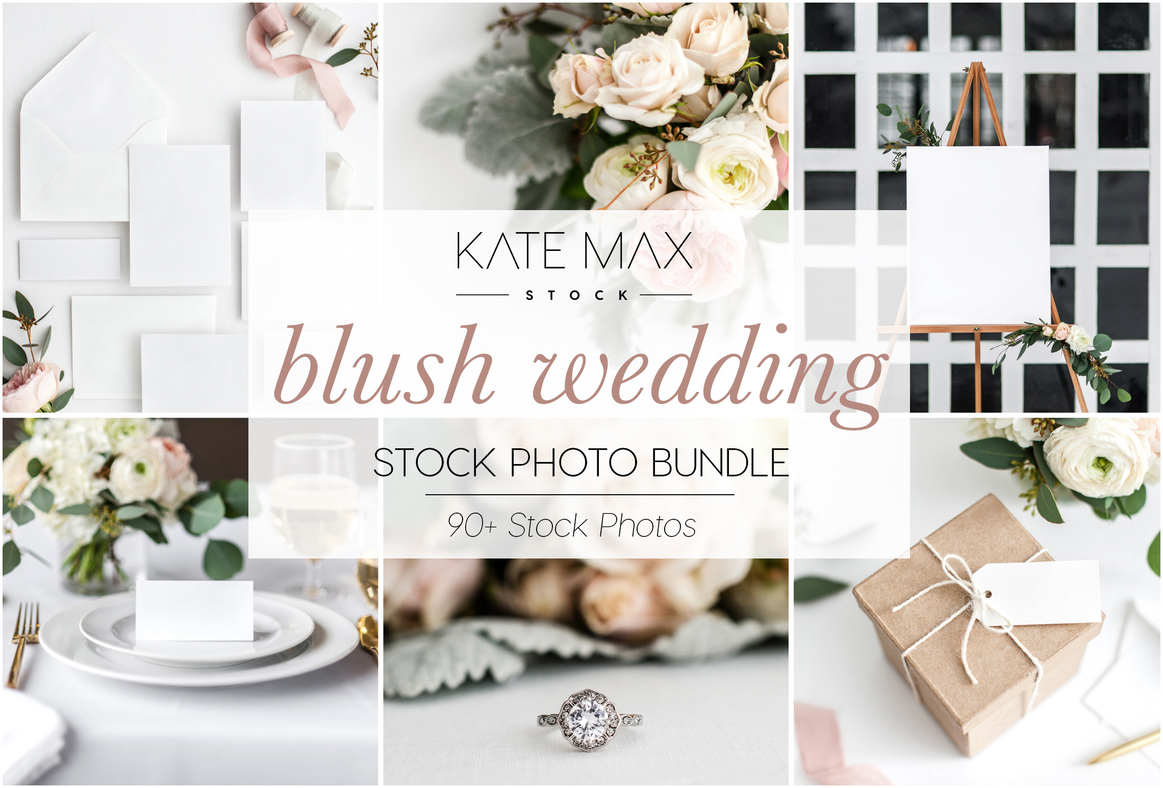 Wedding Stock Photo Mockup Bundle, a Print Template by Styled Stock House