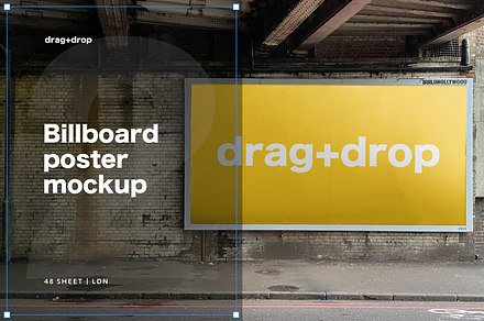Bus stop poster mockup, a Print Template by sam.huckle