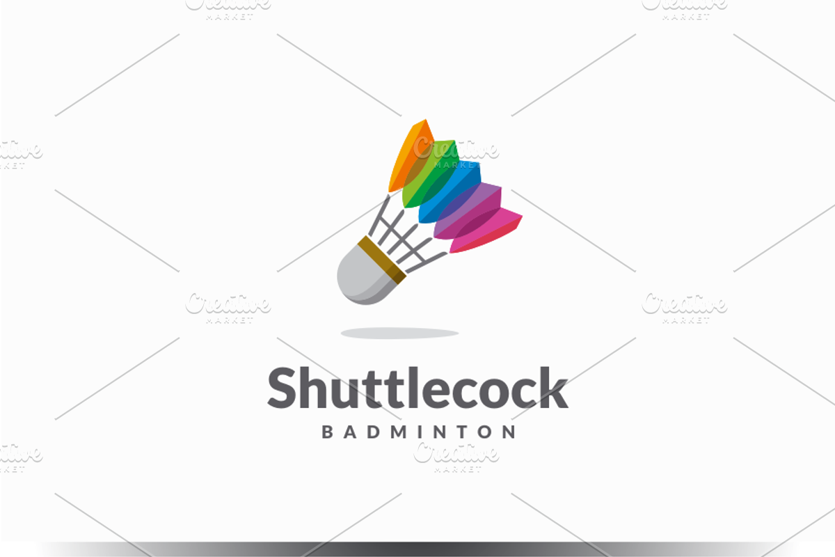 Shuttlecock Logo, a Branding & Logo Template by yopie