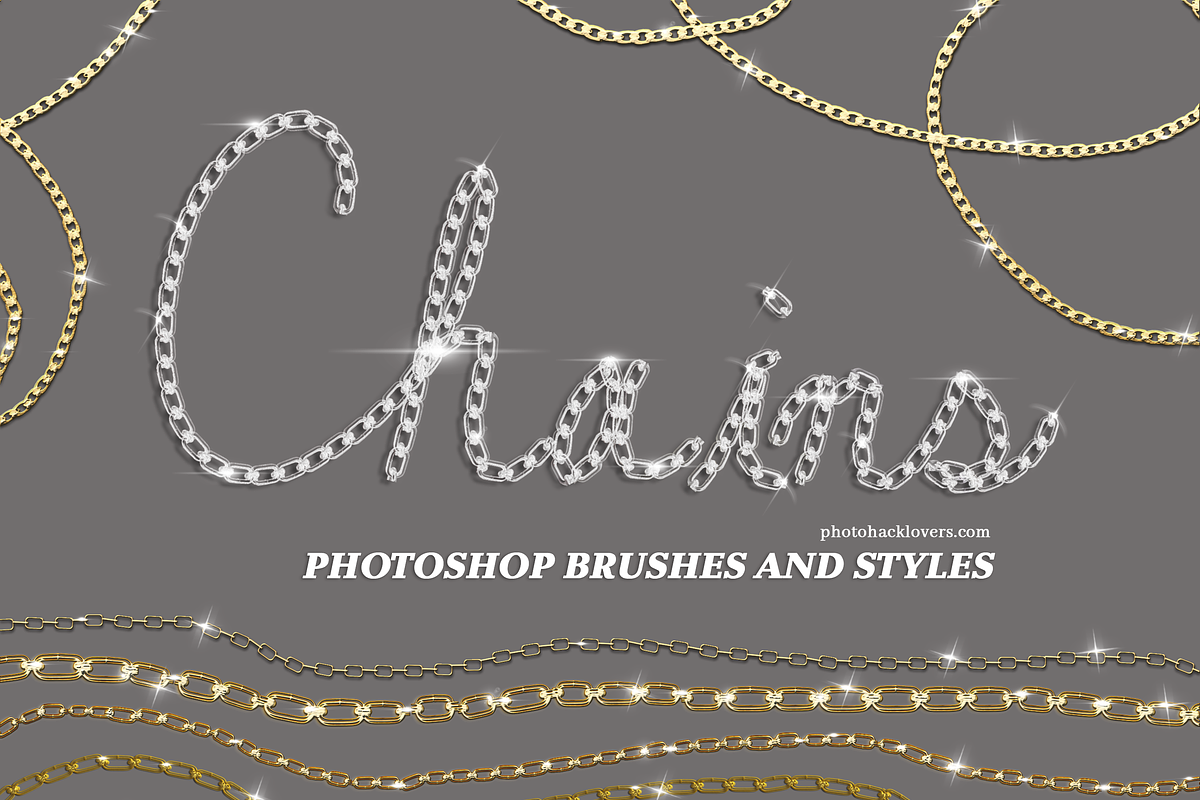 40 Chain Photoshop Brushes