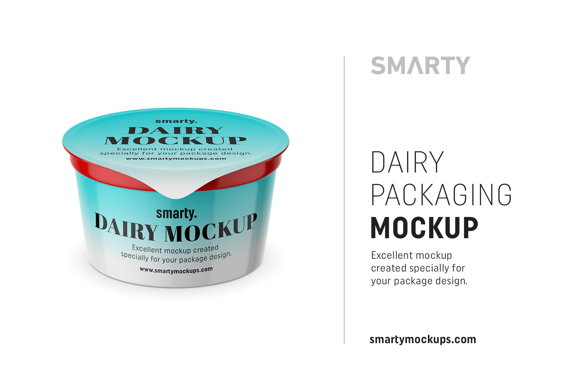 Dairy packaging mockup, a Packaging Mockup by Smarty Mockups