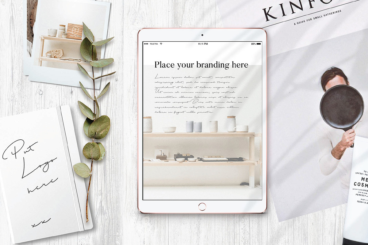 Chic Modern iPad Mockup, an iPad Mockup by Tropical Type