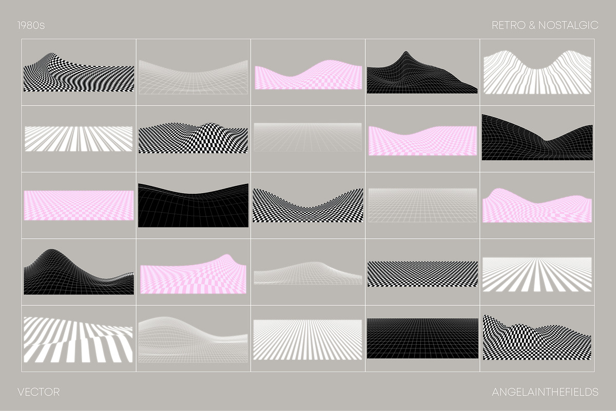 META HORIZONS Vector Elements, an Object Graphic by angelainthefields