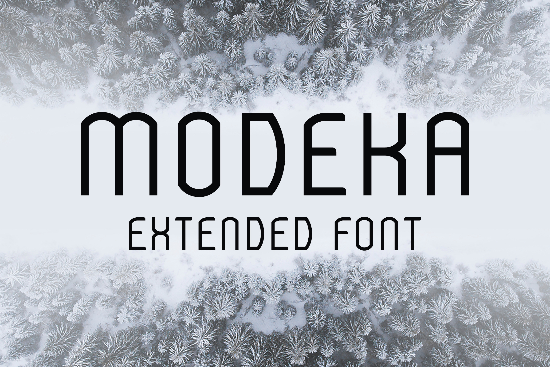 Modeka Extended Font, a Font by Wild Ones