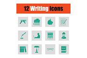 Set of Writing icons, an Icon by Pavel Vectors