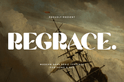 Regrace - Modern Sans Serif Typeface, a Sans Serif Font by ...