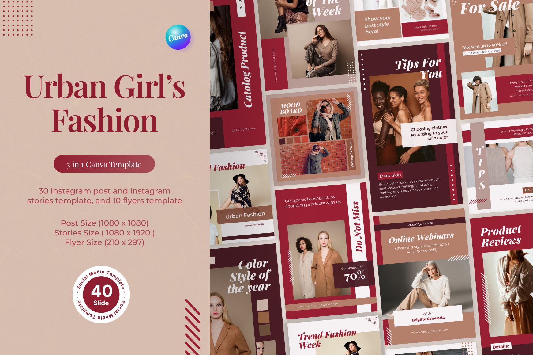 Urban Fashion 3in1 Canva Template