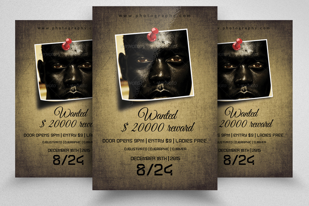 Wanted Flyer Template, a Flyer Template by Psd Templates