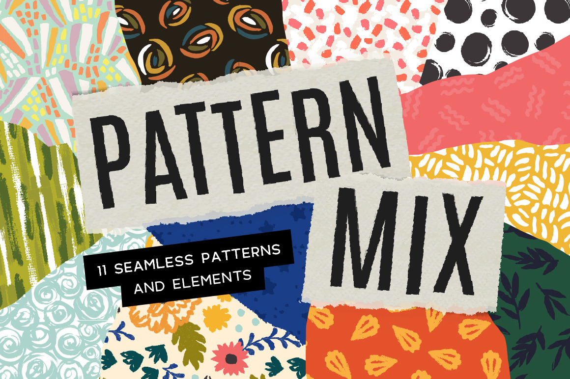Pattern Mix | Seamless Patterns | Graphic Patterns ~ Creative Market