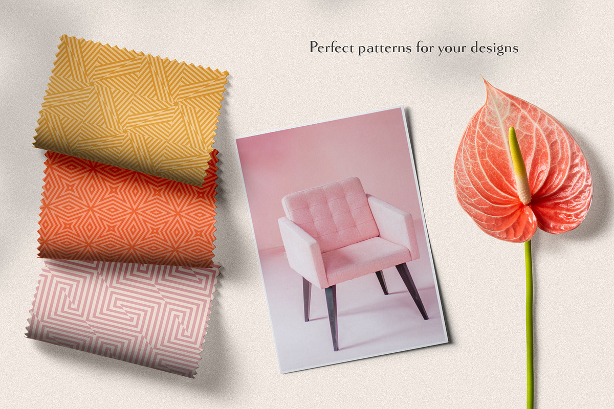 32 RETRO LINE GEOMETRY patterns