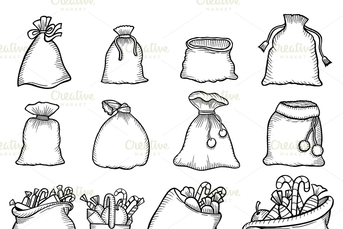 Canvas sack vector, a Graphic by IllustrationArtShop