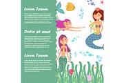 Kids banner template with fish, a Background Graphic by Valerie Bodnar