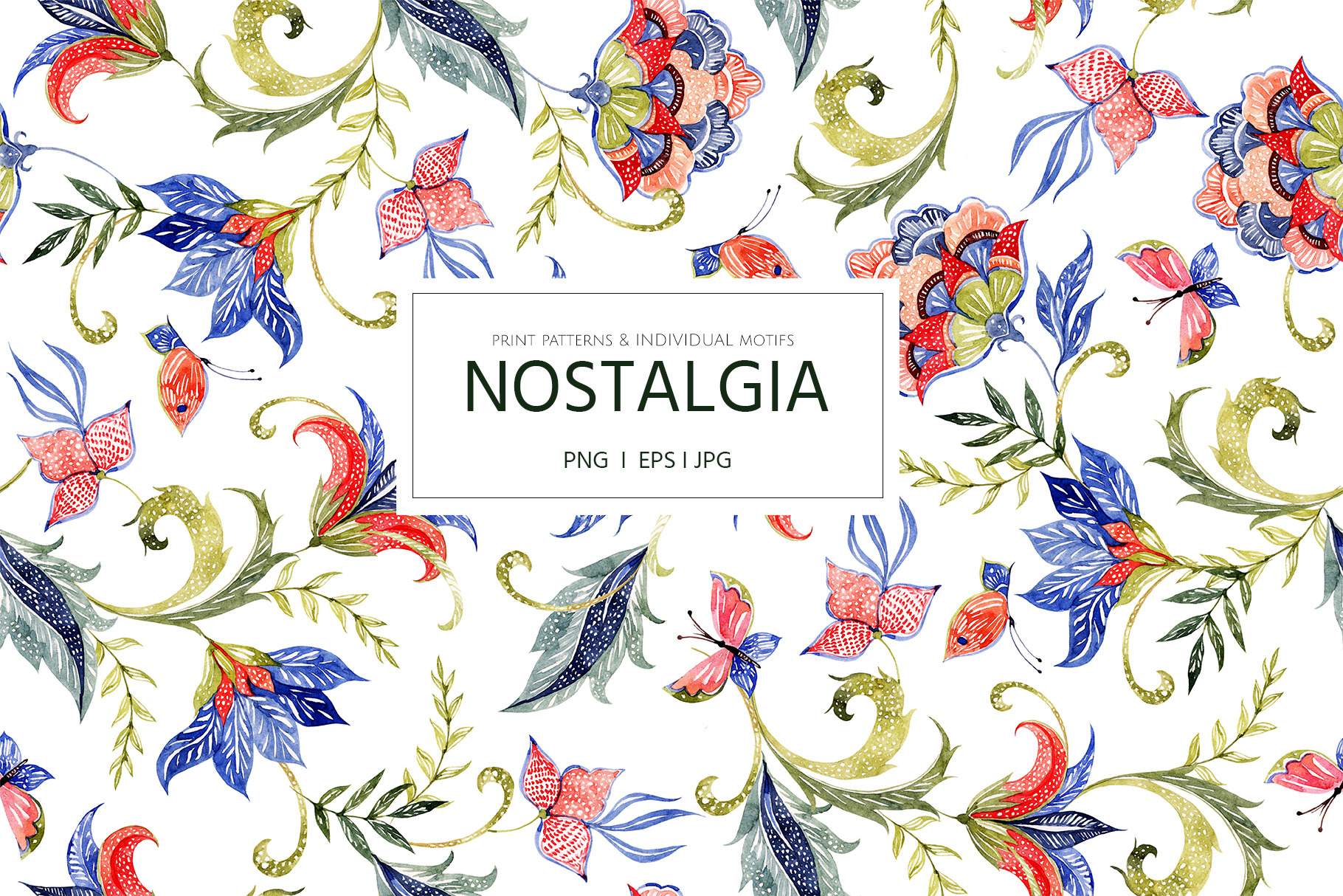 NOSTALGIA. Patterns & motifs., a Pattern Graphic by HannaStudio