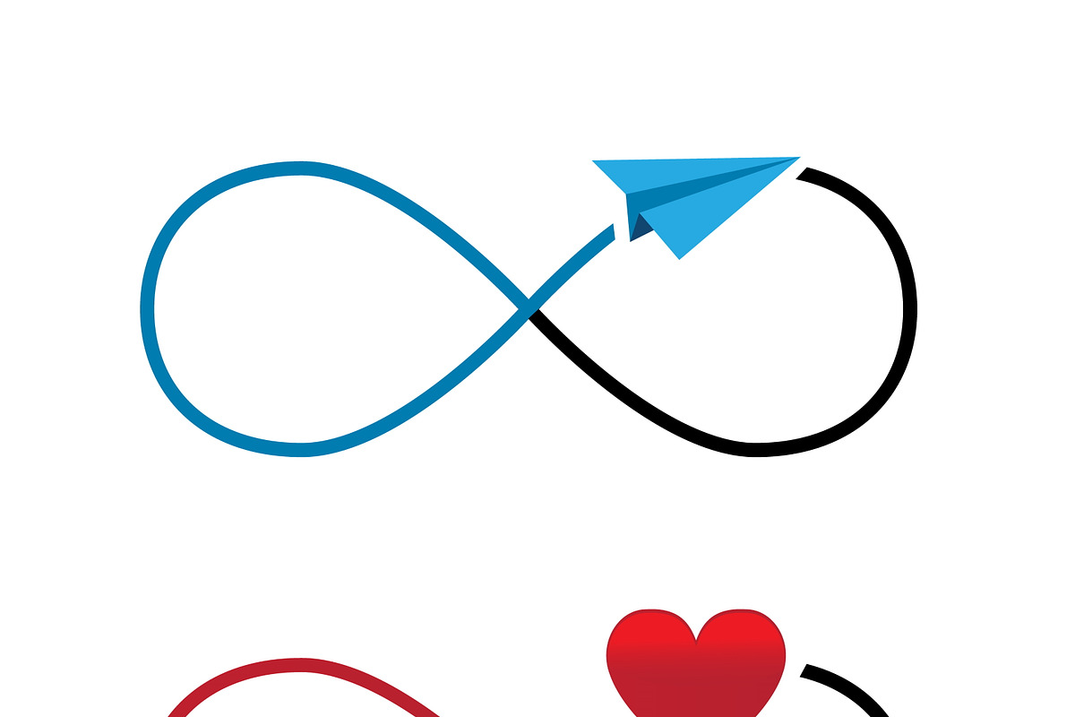 set of infinity sign, a Background Graphic by Happy Art | Creative Market