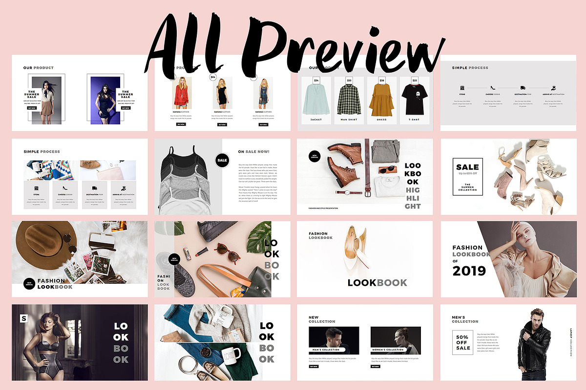 Fashion Lookbook Powerpoint Template, a Presentation Template by Giant ...