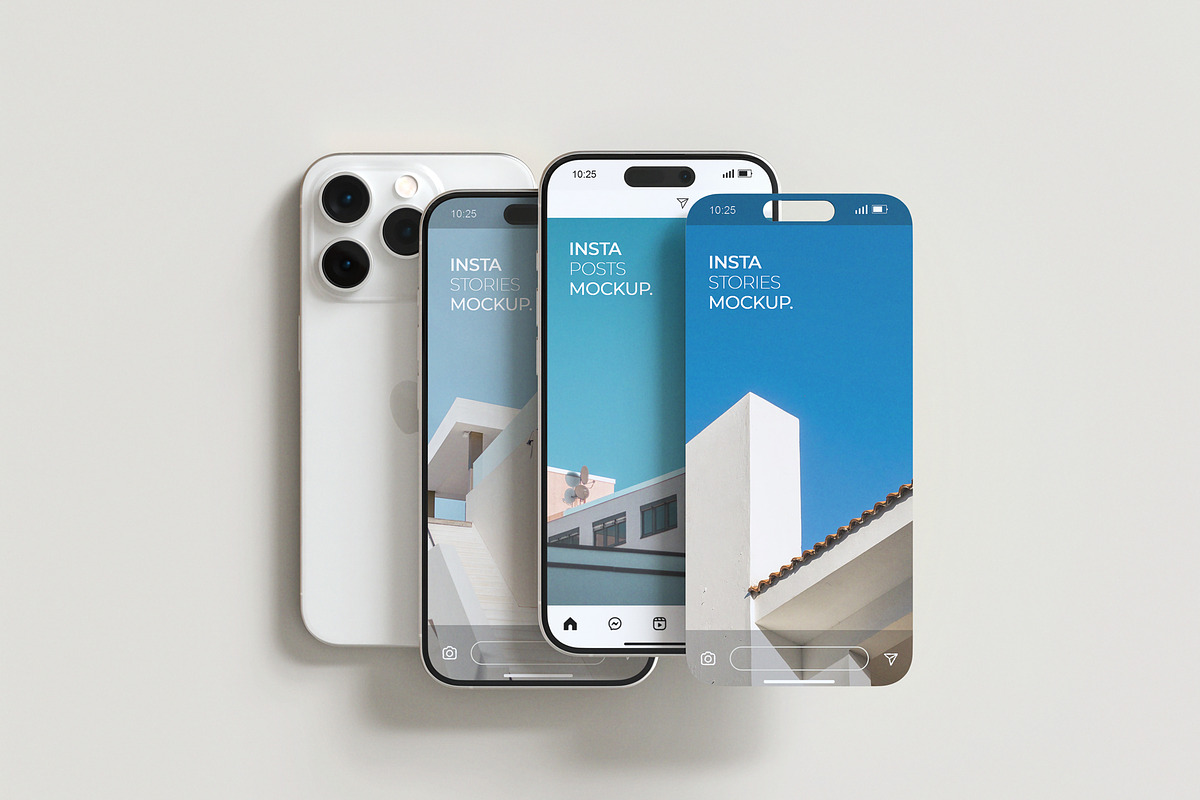 iPhone Screen Device Mockups, an iPhone Mockup by graphicstuff.std