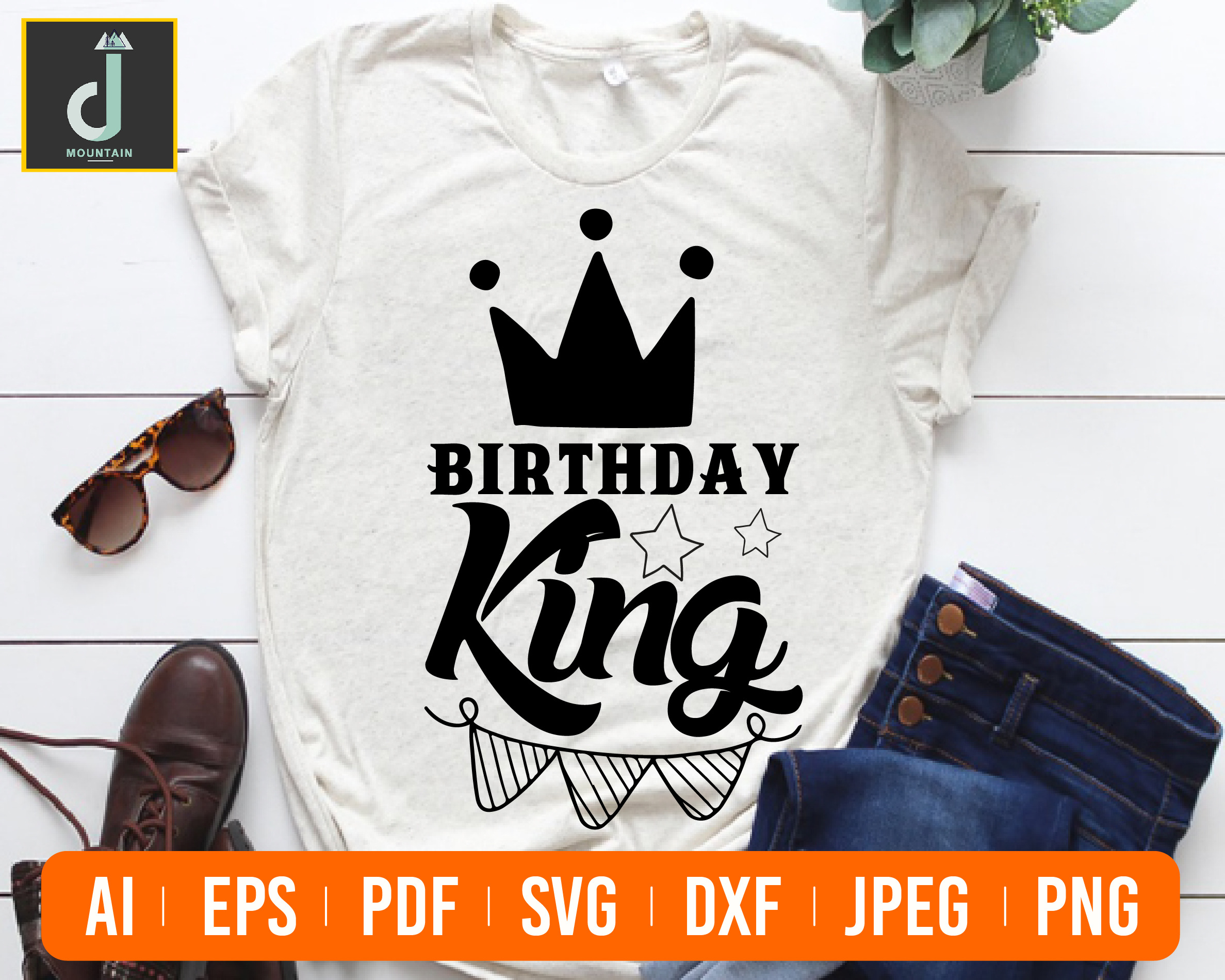 Birthday king svg, birthday svg