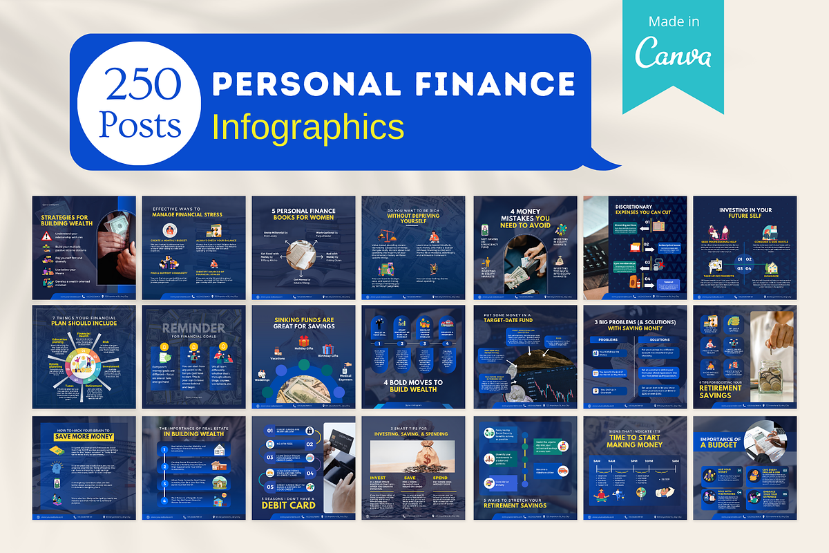 Personal Finance - Canva Templates, a Social Media Template by Viral ...