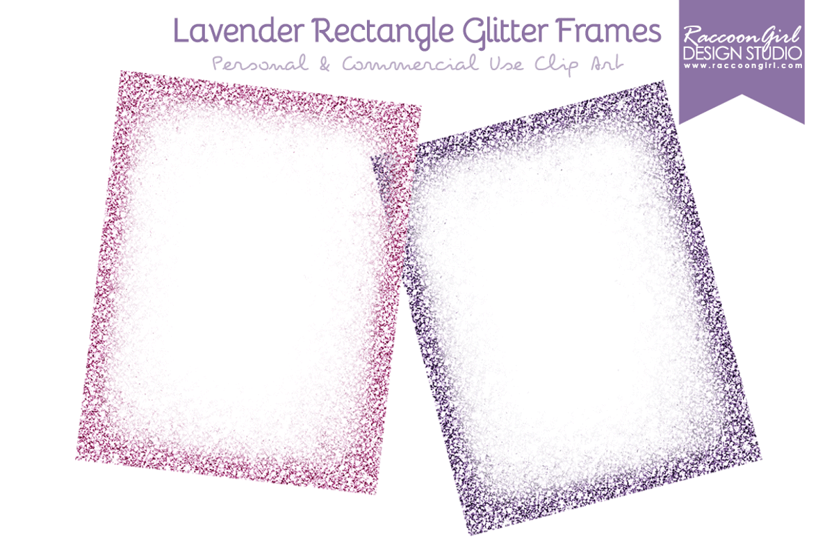 Lavender Rectangle Glitter Frames, a Texture Illustration by ...