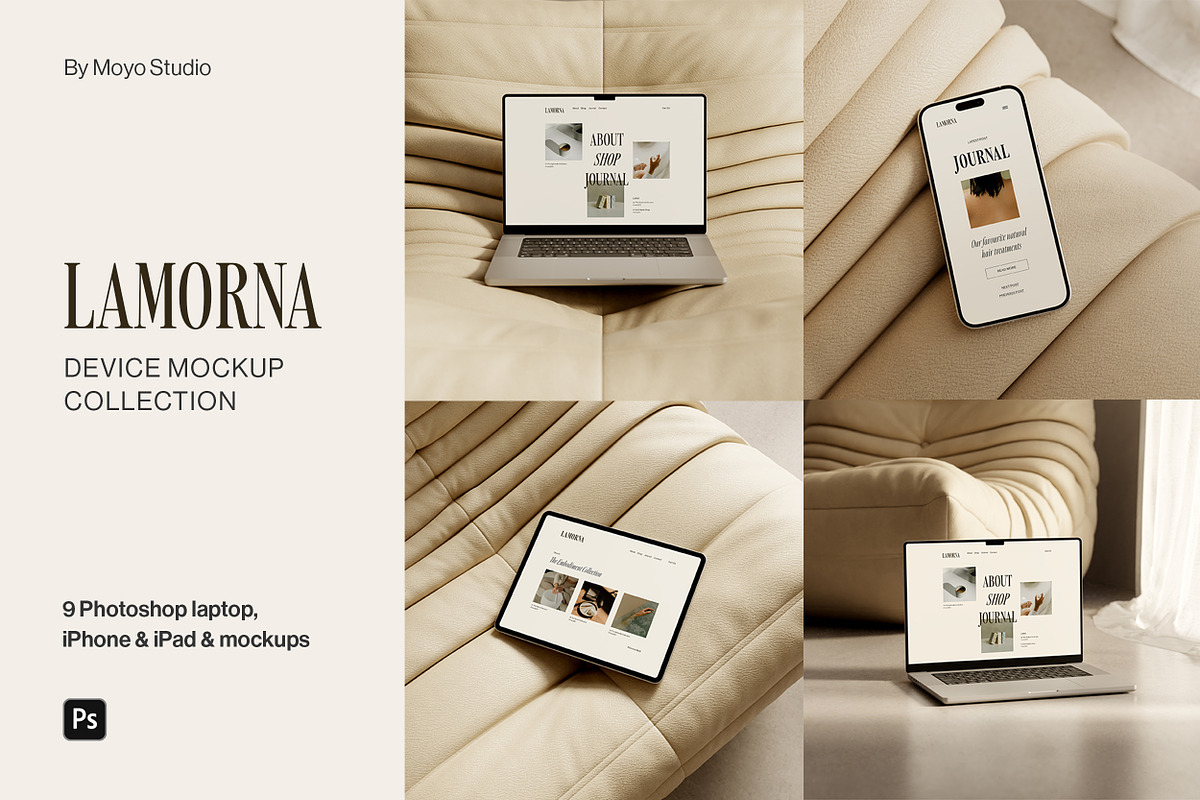 MacBook, iPhone, iPad Mockups