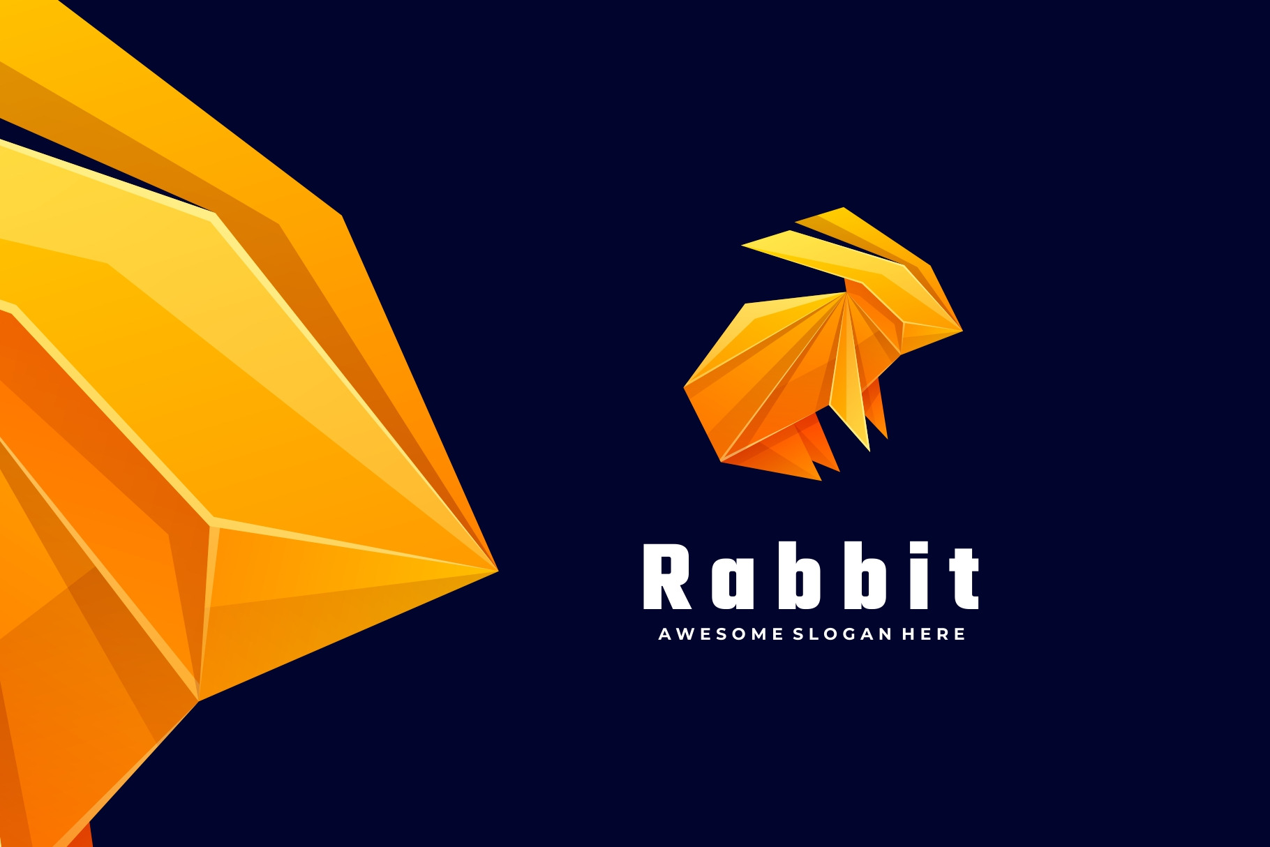 Rabbit Low Poly Logo, a Branding & Logo Template by Artnivora.Std