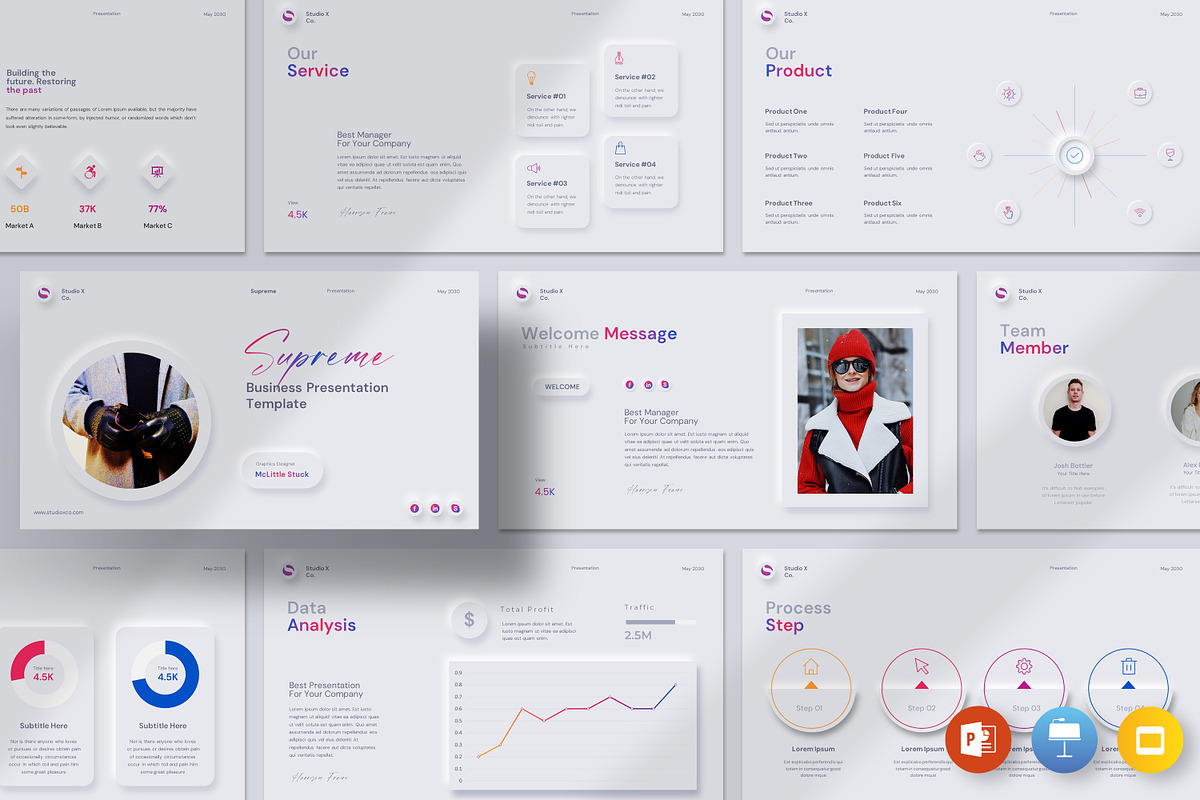 Supreme Business Templae, a Presentation Template by evgenystudio