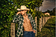 Photo of a rugged cowboy posing, a Person Photo by ArtOfPhotos photo store