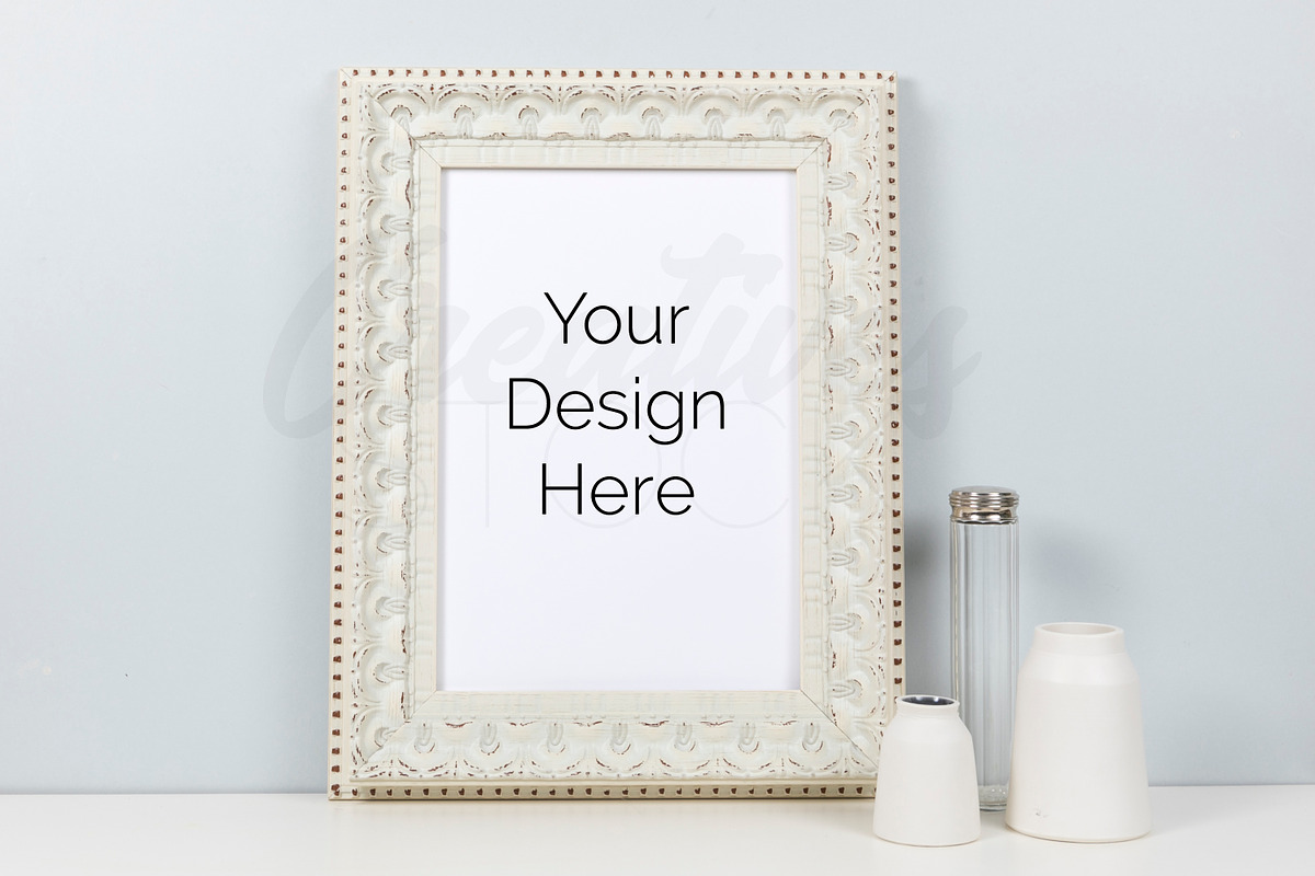 A4 Frame Mock Up - PSD/JPEG, a Print Template by Creatives STOCK