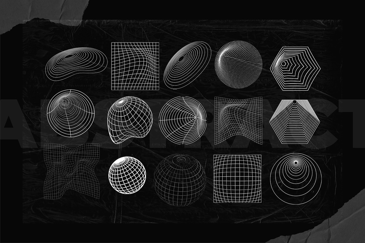 125+ Abstract Futuristic Shapes, an Illustration by AndrewPixel