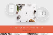 Winter Scene Creator Bundle, a Books & Magazine Mockup by Custom Scene