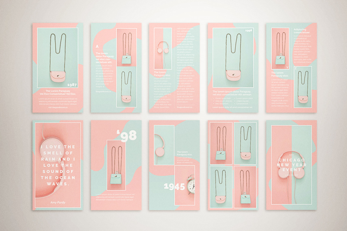 Candy Social Media Pack, a Social Media Template by The Good Store