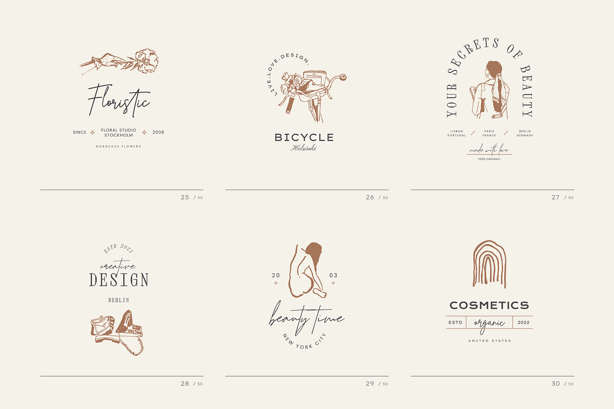 Modern Art Logo Collection