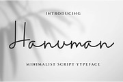 Hanuman Script Font, a Script Font by Artiveko