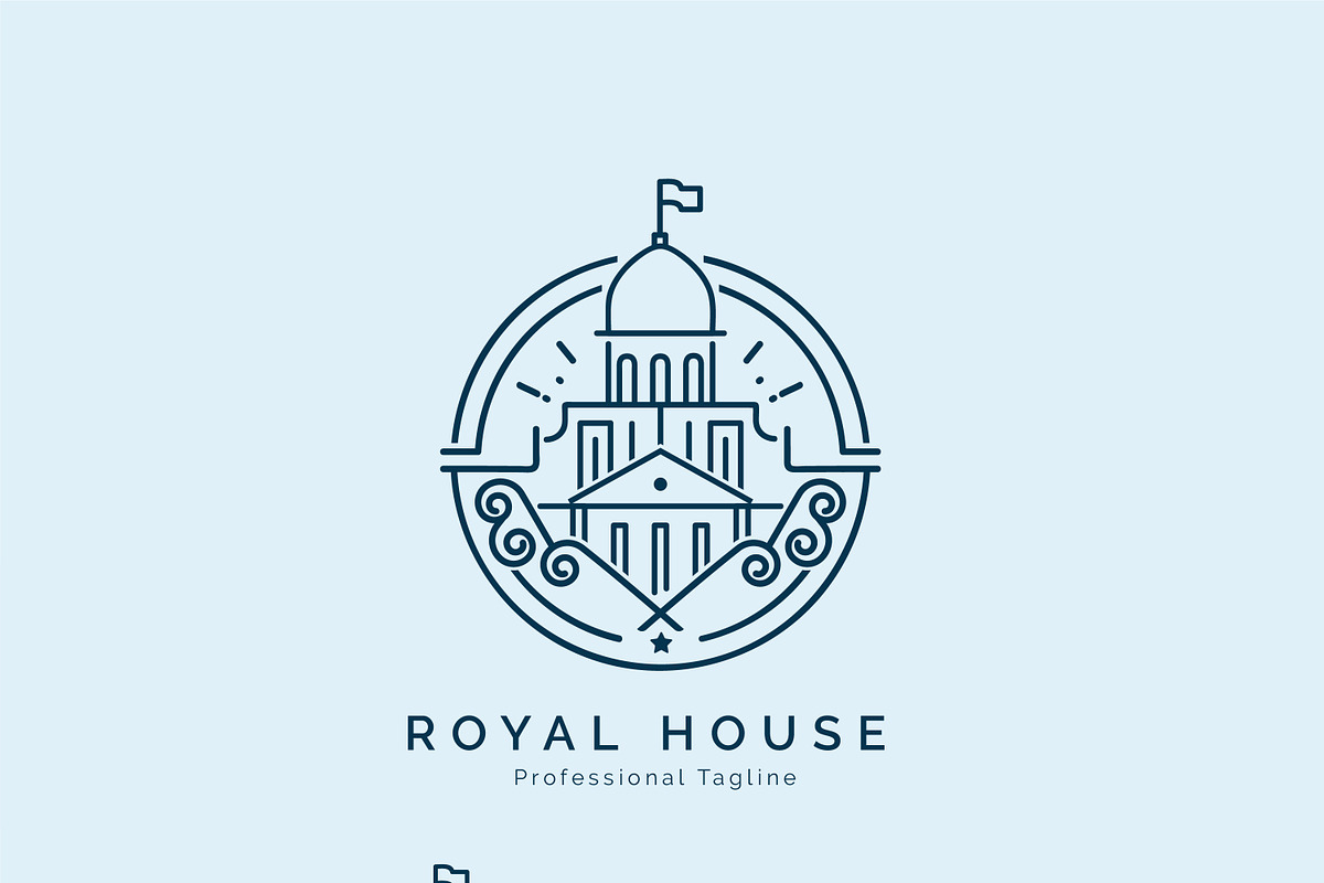 Royal House - Building Logo, a Branding & Logo Template by Kaligra.co