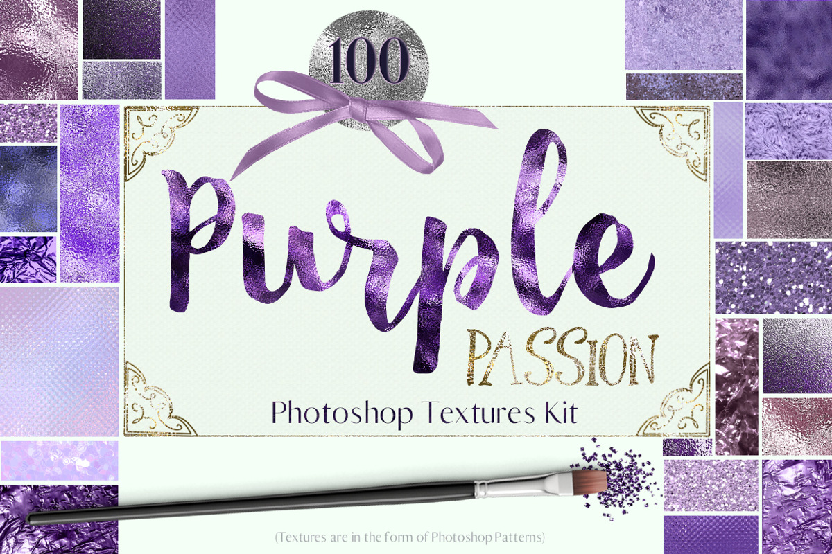 Purple Passion Textures Kit, a Texture Graphic by Photohacklovers