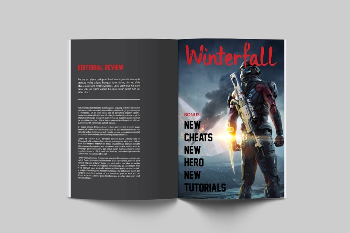 Game Magazine, a Magazine Template by BoriesBechker | Creative Market